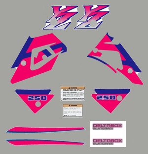 1992 YZ250 Value Decal Graphics Kit | YZdecals.com Vintage Yamaha Dirt ...